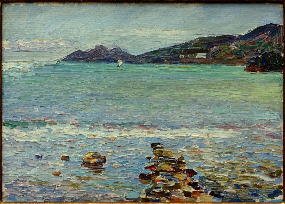 Wassily Kandinsky, Rapallo – Blick auf Portofino